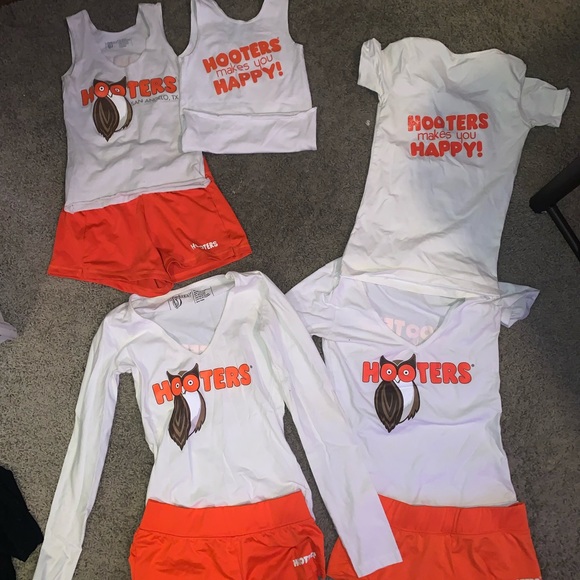 Hooters | Tops | Hooters Uniforms White Xs | Poshmark